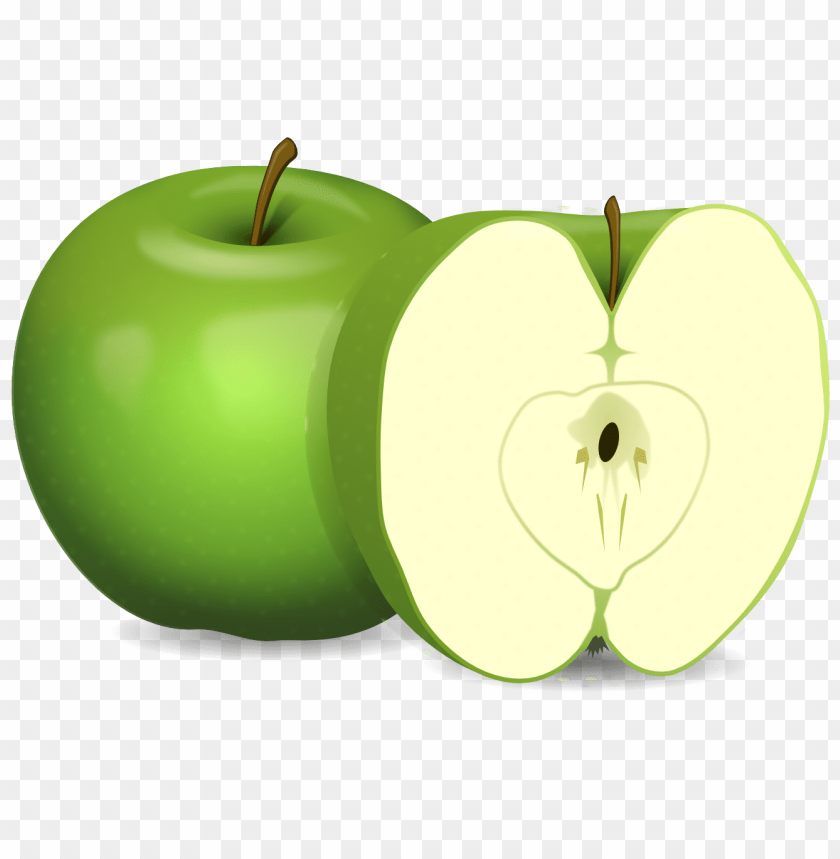 Free download | HD PNG green apple cut half png clipart png photo ...