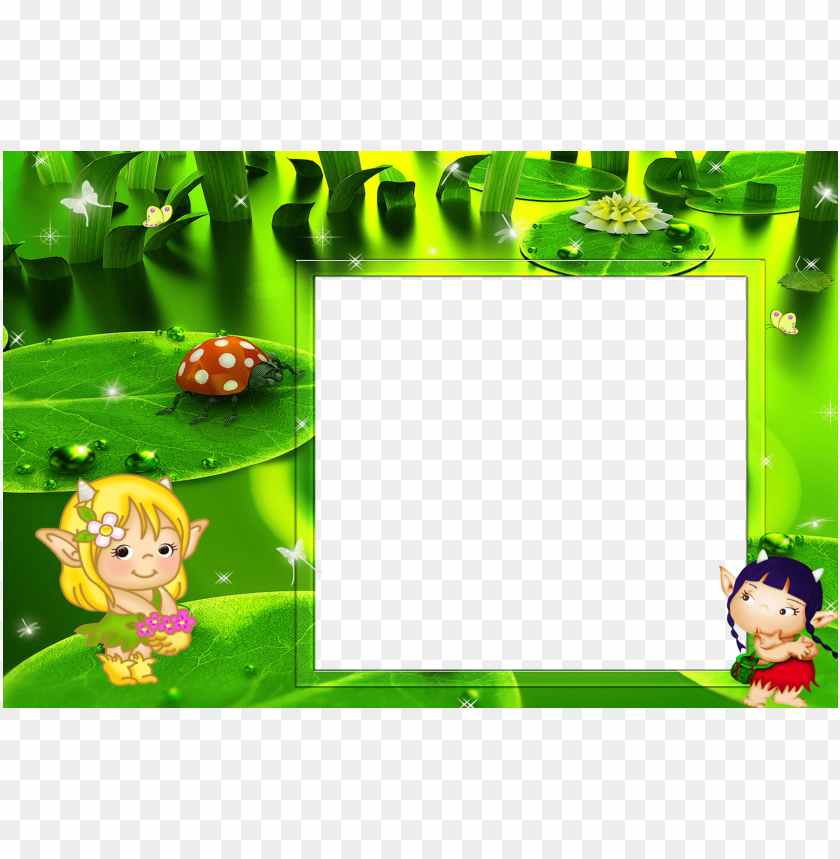 Free download | HD PNG green kids transparent photo frame background ...