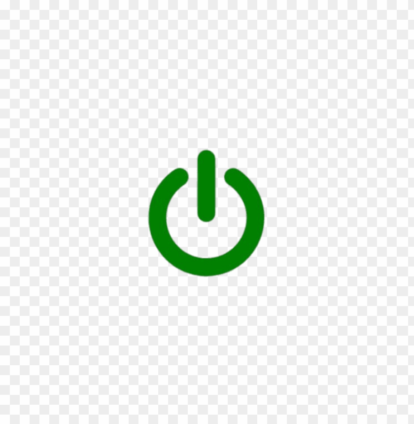 Free download | HD PNG green power button icon minimalist design | TOPpng