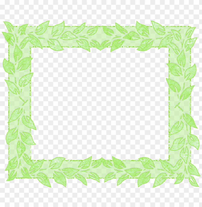 Free download | HD PNG green transparent frame with leafs background ...