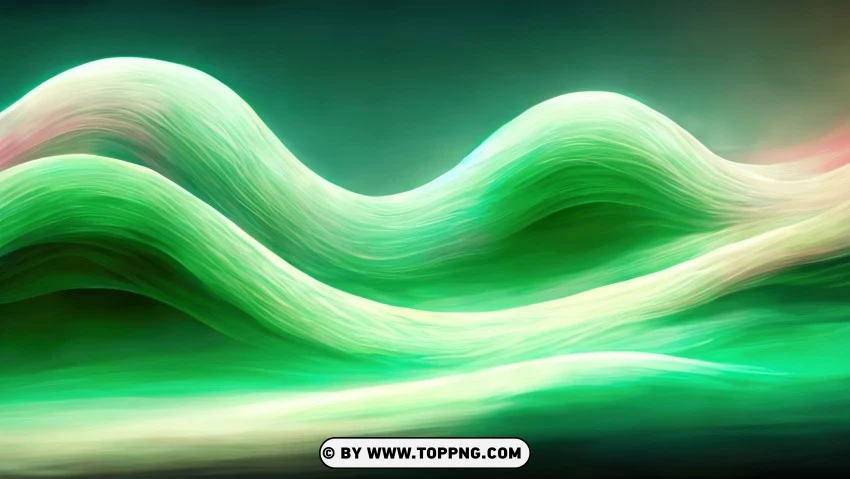 Free download | HD PNG green wave vector background for social media ...