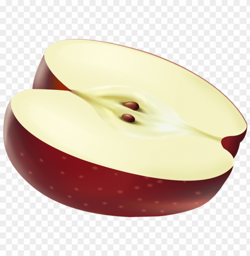 Free download | HD PNG sliced red apple with soft shadows | TOPpng