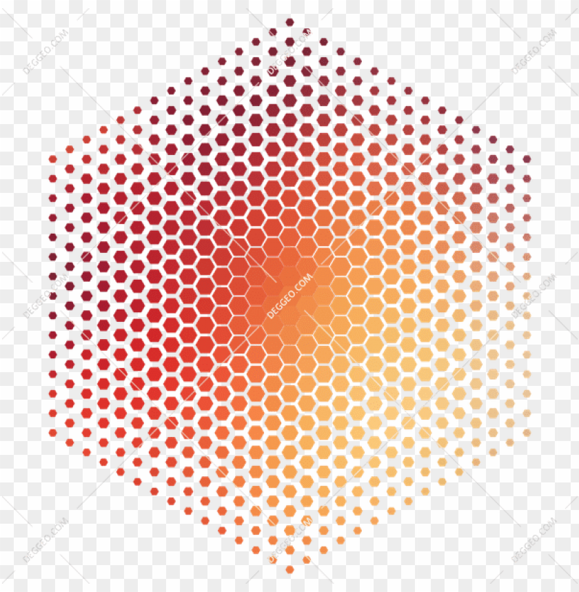 Free download | HD PNG halftone dotted hexa abstract geometric pattern ...