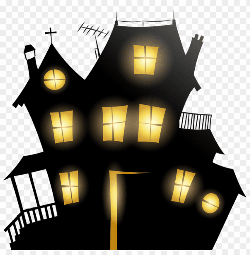 Free download | HD PNG halloween black house png images background ...