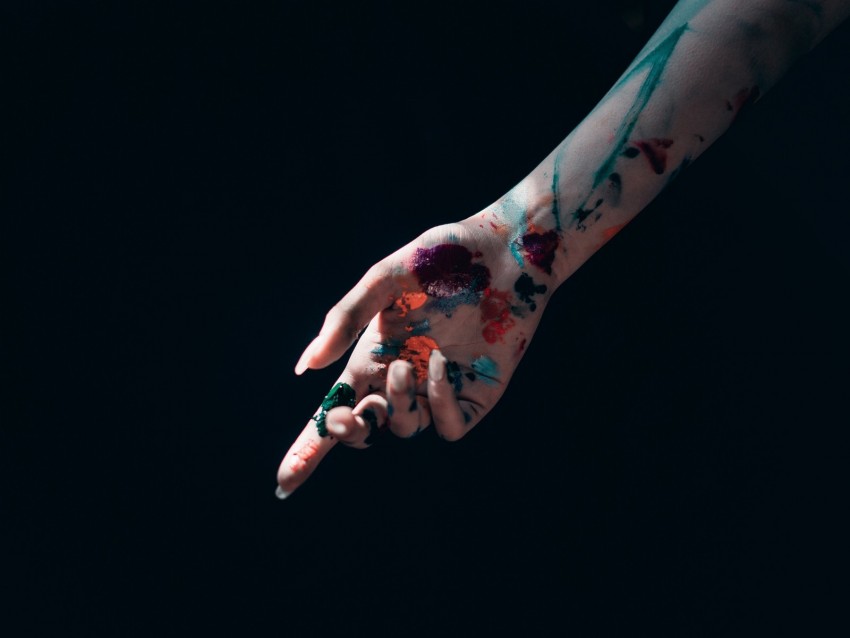 Free download | HD PNG hand paint stains fingers 4k wallpaper | TOPpng