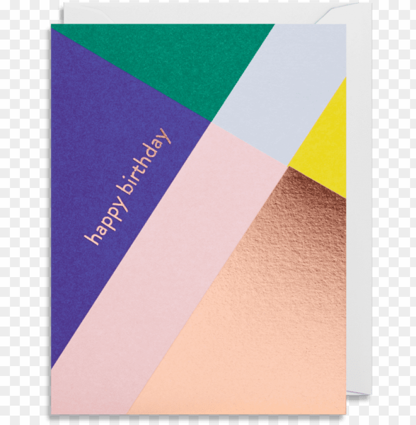 Free download | HD PNG happy birthday colour block mini card ...