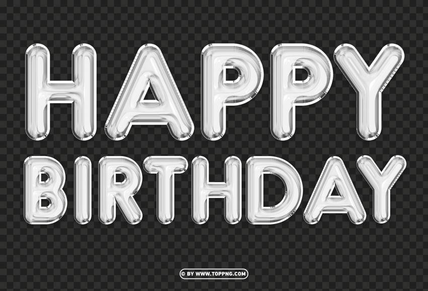 Free download | HD PNG happy birthday png balloon silver - Image ID ...
