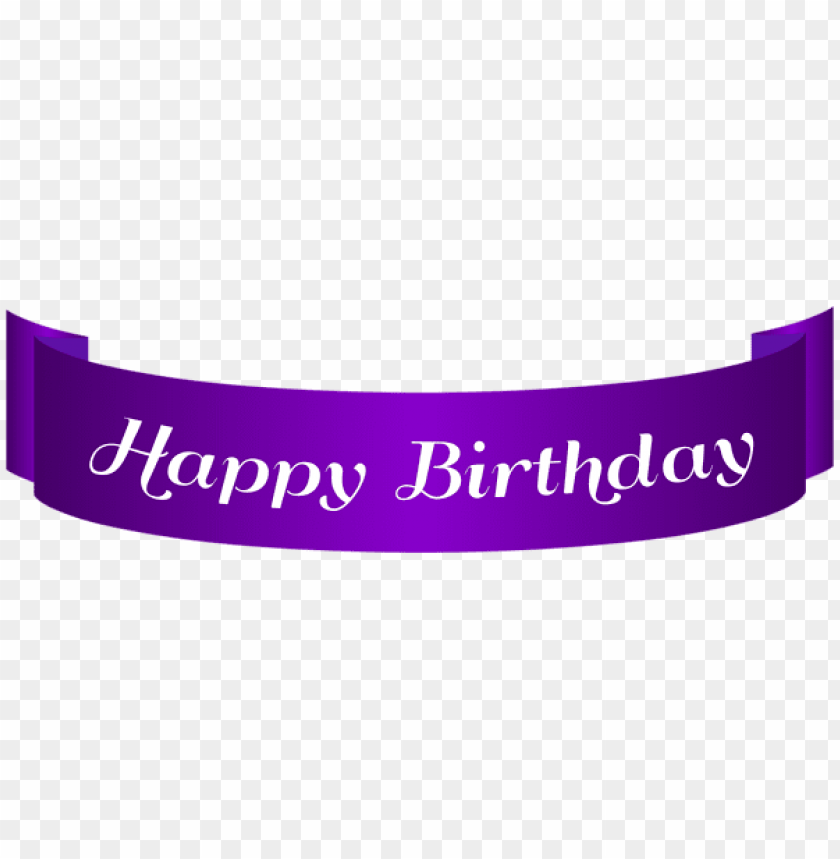 Download happy birthday purple banner png png - Free PNG Images | TOPpng
