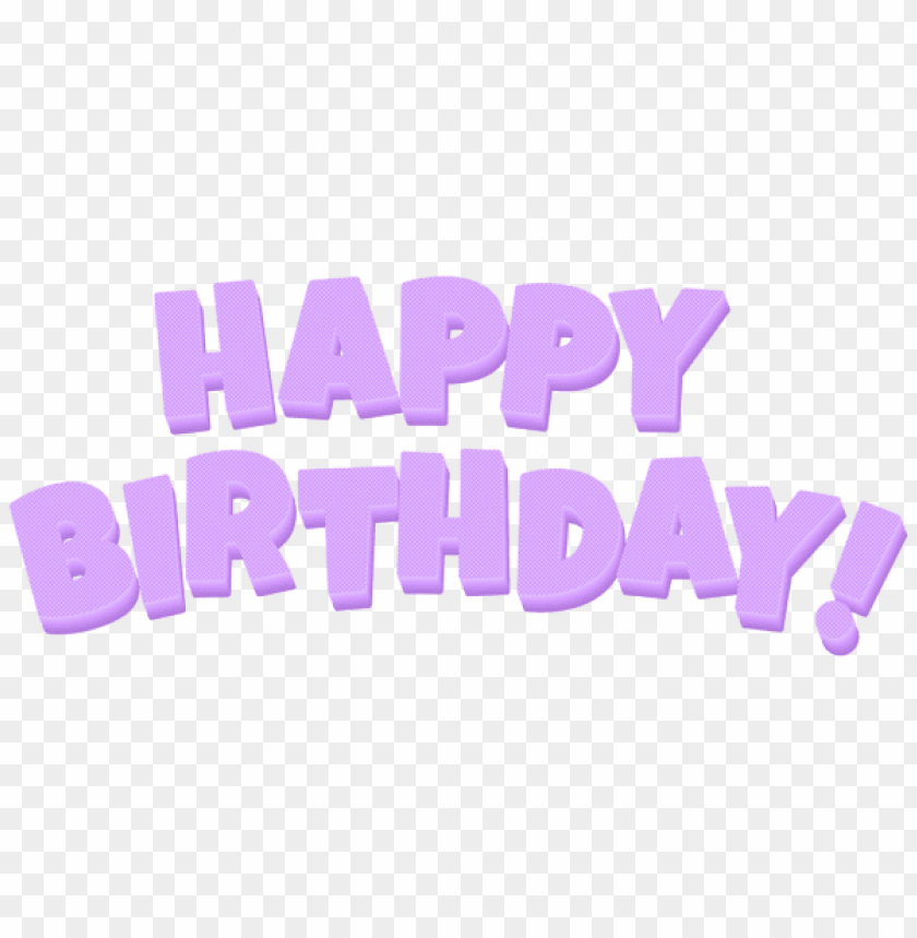 Free download | HD PNG purple happy birthday text illustration png ...