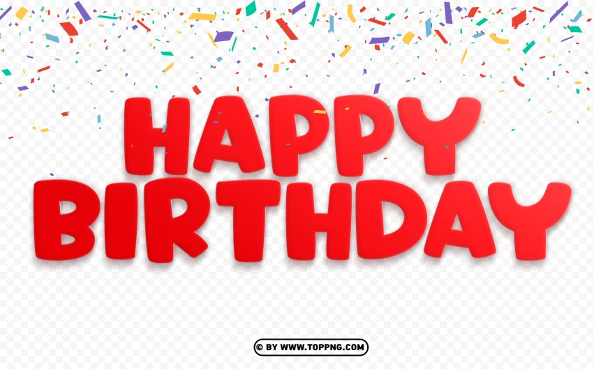 Free download | HD PNG happy birthday red png free images with ...