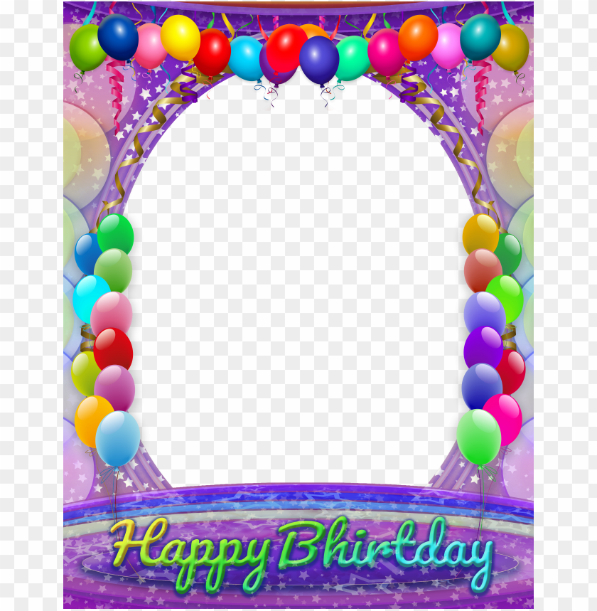 Free download | HD PNG happy birthday transparent frame background best ...