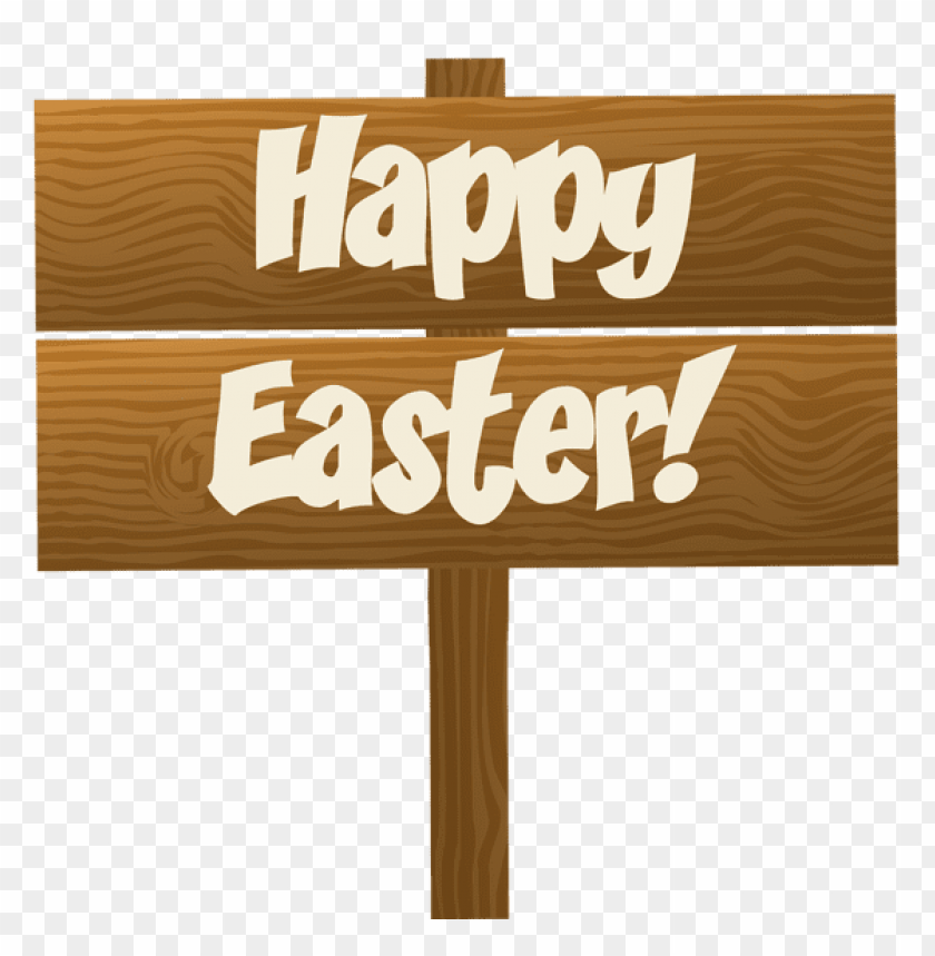 Free download | HD PNG happy easter wooden sign transparent png images ...