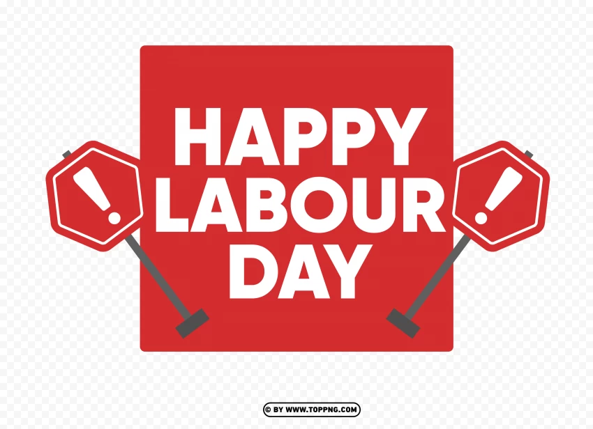 Free download | HD PNG happy labour day vector red logo png - Image ID ...
