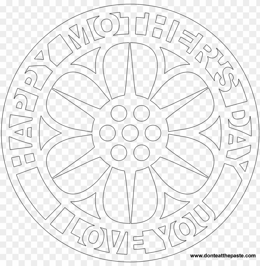 Free download | HD PNG happy mothers day mandala to color in jpg and ...