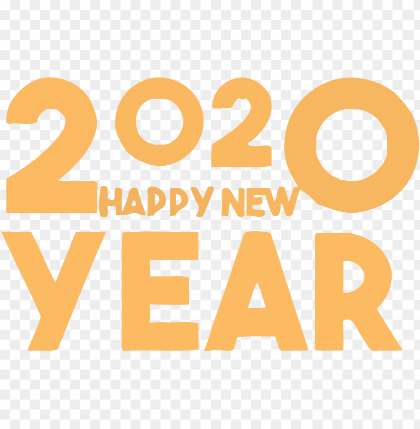Free download | HD PNG 2020 happy new year gold text PNG Images 471386 ...
