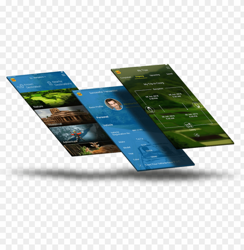 Free download | HD PNG happy roads mobile app design3 PNG transparent ...