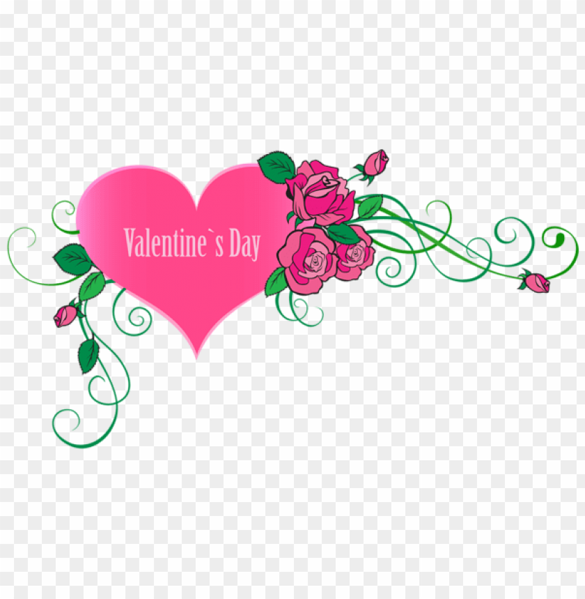 Free download | HD PNG happy valentines day heart with roses ...