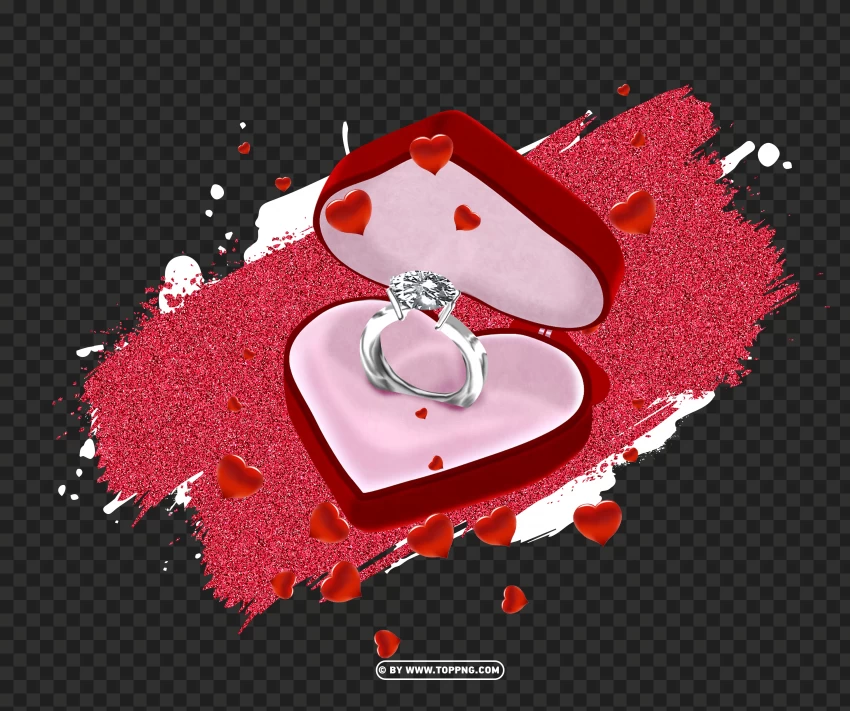 Free download | HD PNG happy valentines day with engagement ring ...