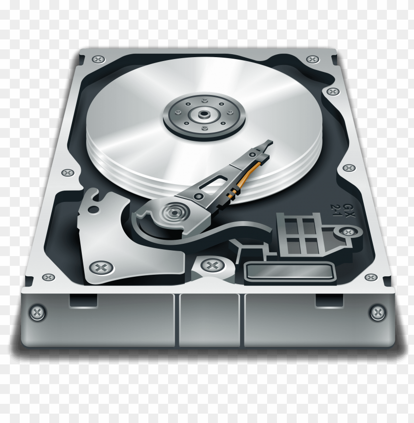 Free download | HD PNG hard drive illustration with open components ...