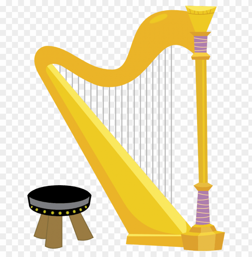 Free download | HD PNG golden harp with detailed frame png clipart png ...