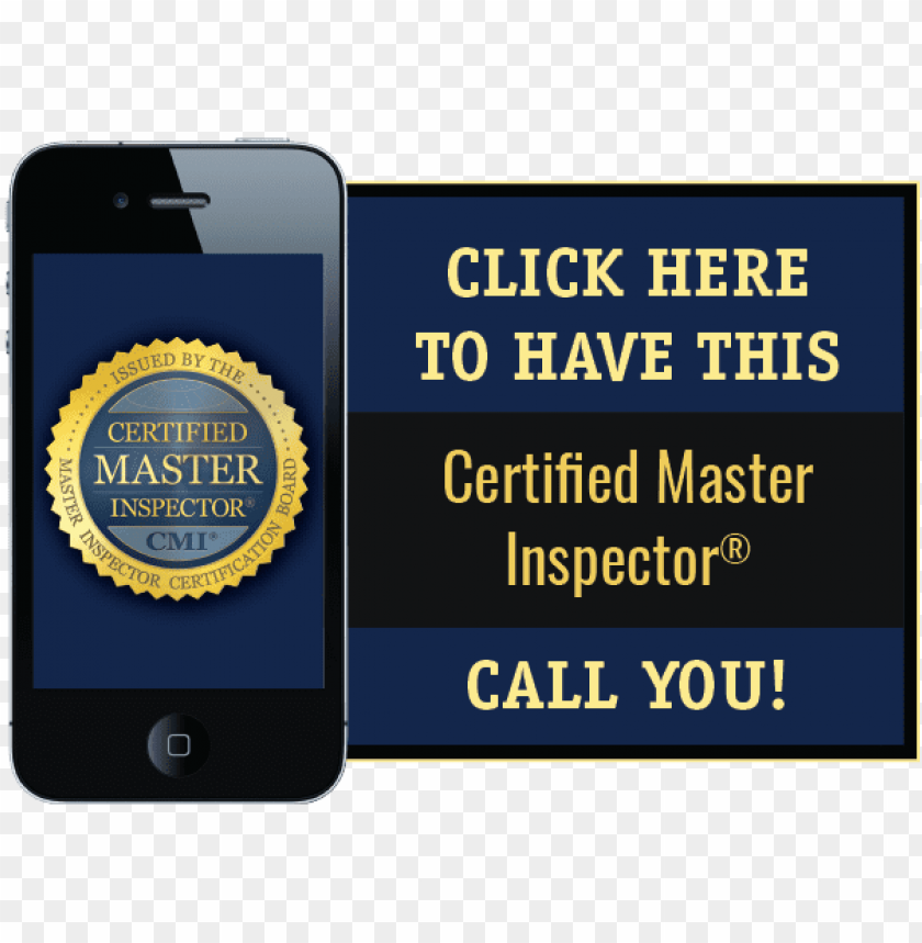 Free download | HD PNG have me call you certified master inspector PNG ...