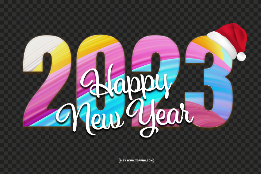 Free download | HD PNG hd 2023 colorful text numbers date design png ...