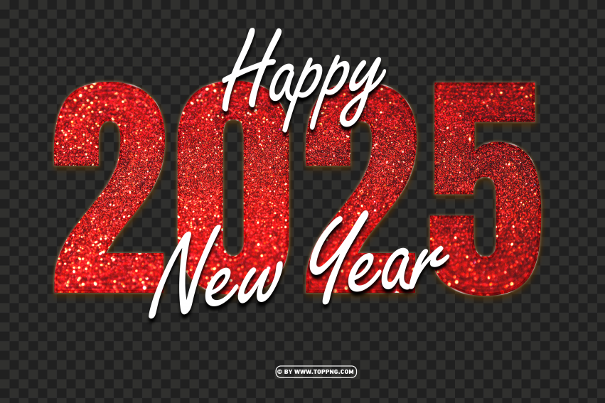 Free download | HD PNG hd 2023 red glitter with white happy new year ...