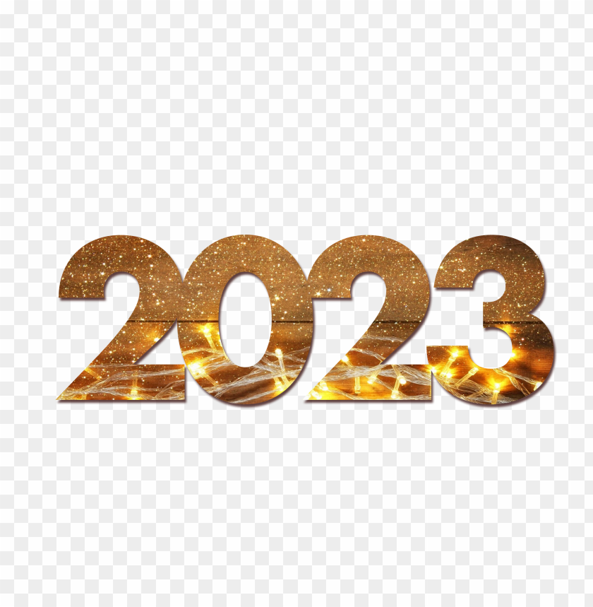 Free download | HD PNG hd 2023 text with christmas light PNG ...