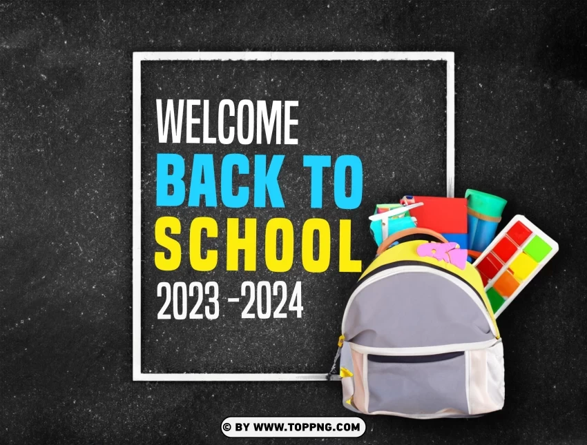 Free download | HD PNG hd background image welcome back to school 2023 ...