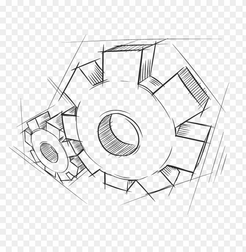 Free download | HD PNG hd drawing mechanical gears abstract PNG ...