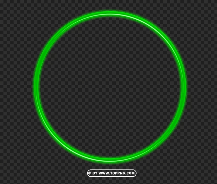 Free download | HD PNG hd png green glowing light neon lines circle ...