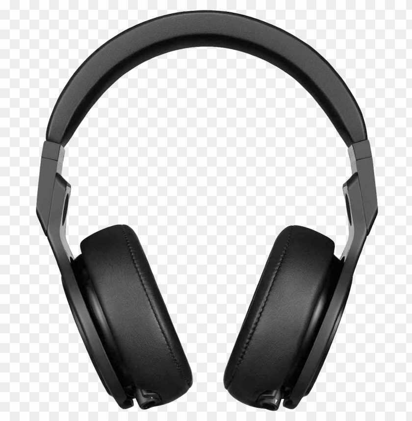 Free download | HD PNG black over ear headphones with padded ear cups ...