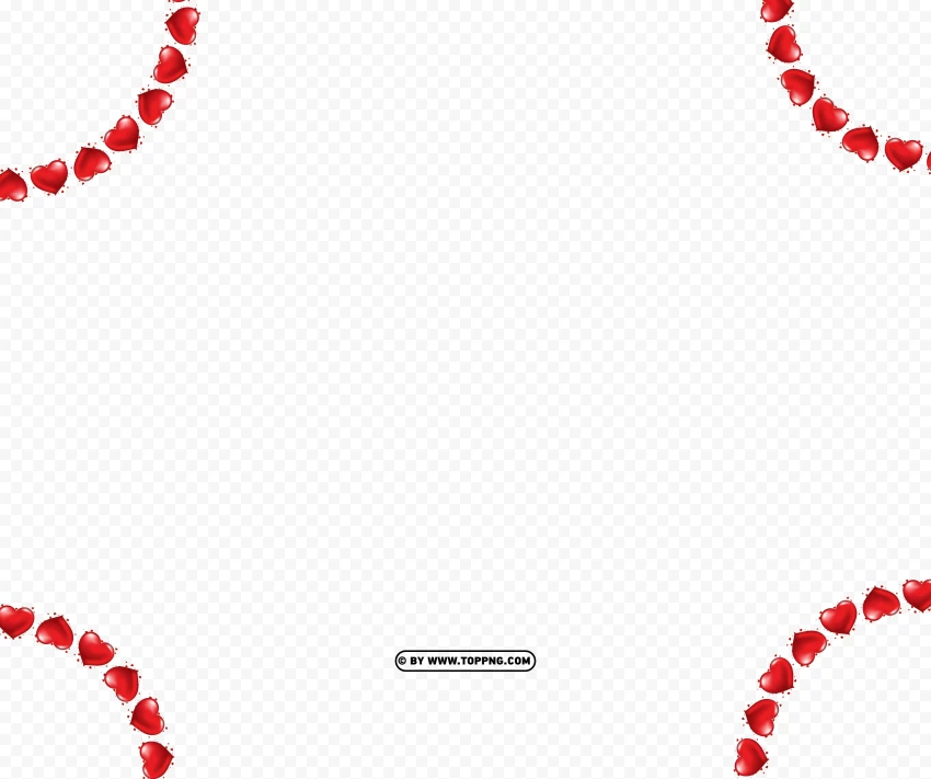 Valentines Border cutout PNG & clipart images | TOPpng