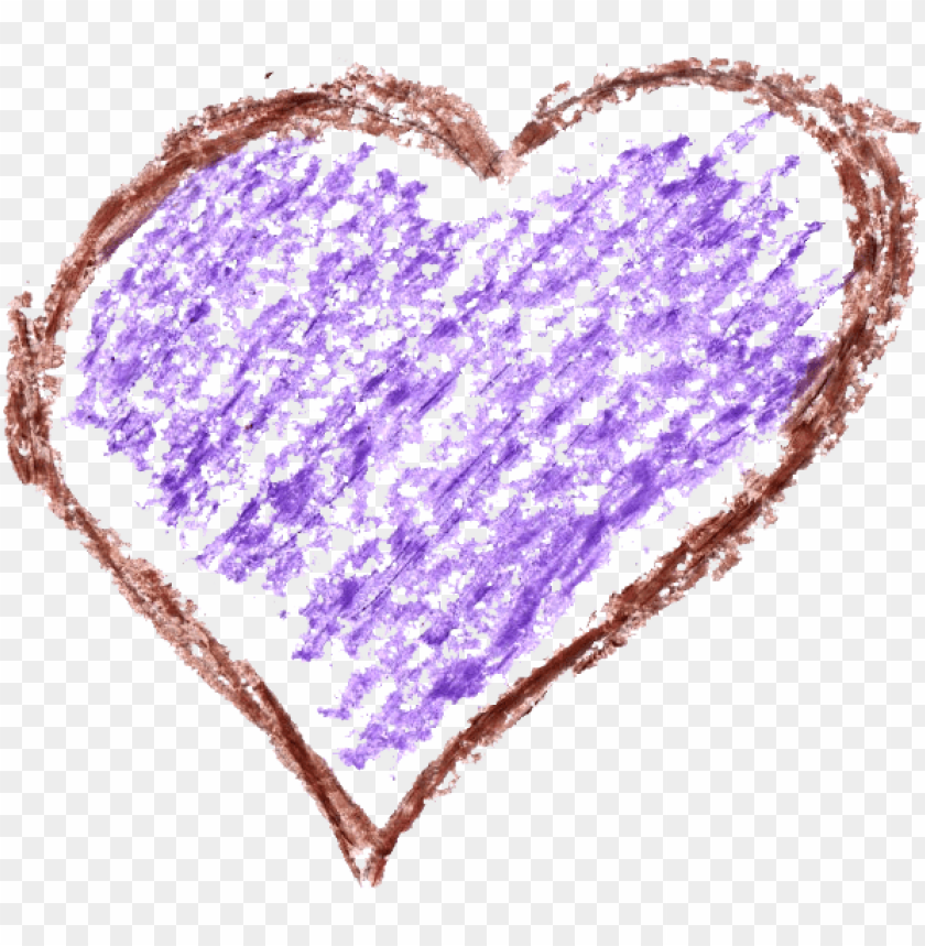 Free download | HD PNG crayon purple heart drawing png PNG with Clear ...