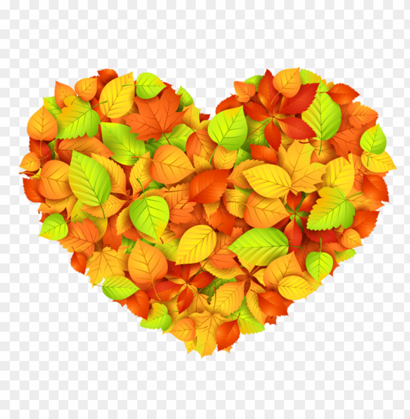 Free download | HD PNG heart of autumn leaves decor transparent picture ...