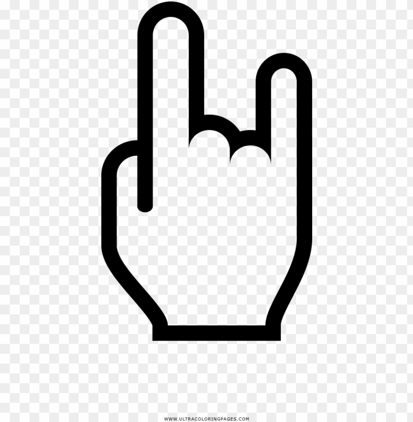 Free download | HD PNG heavy metal coloring page transparent hand ...