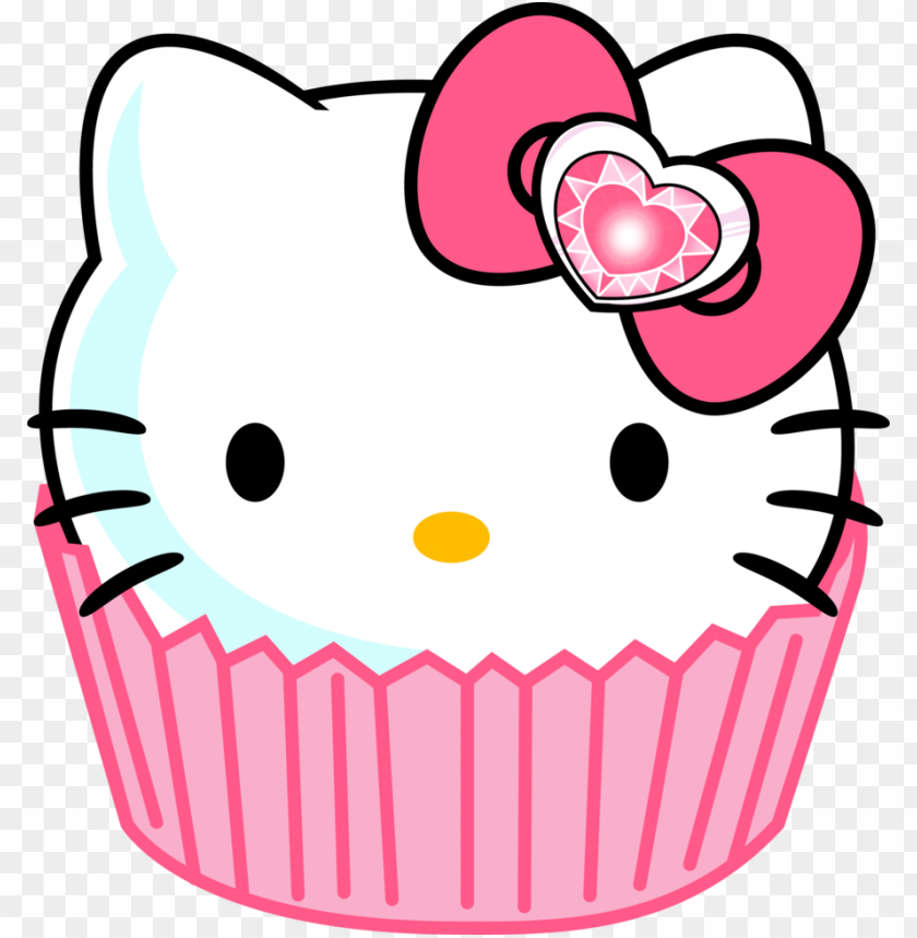 Free download | HD PNG hello kitty cupcake topper illustration png ...