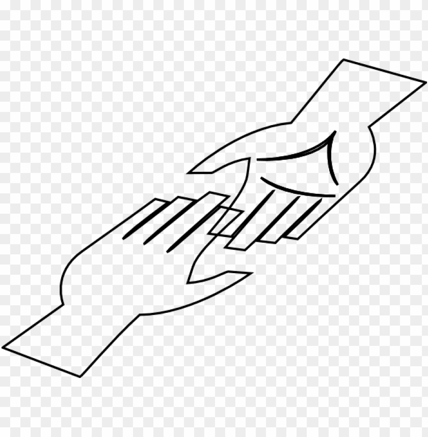 Free download | HD PNG helping hand clipart black and white PNG ...