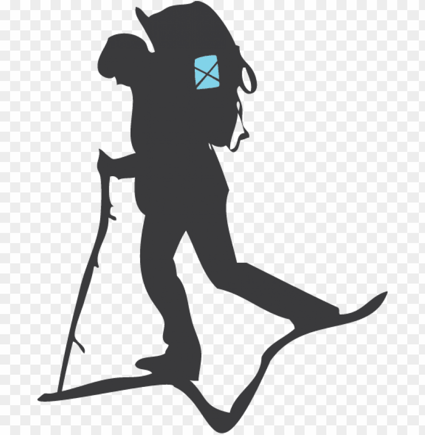 Hiker Cartoon Character