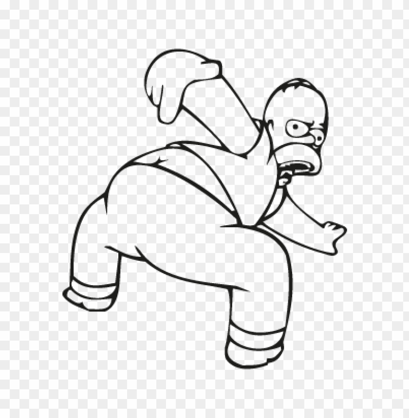 Free download | HD PNG homer butt homero trasero vector free download ...