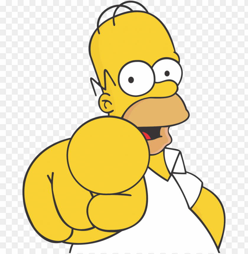 Free download | HD PNG homer simpson pointing png clipart png photo ...