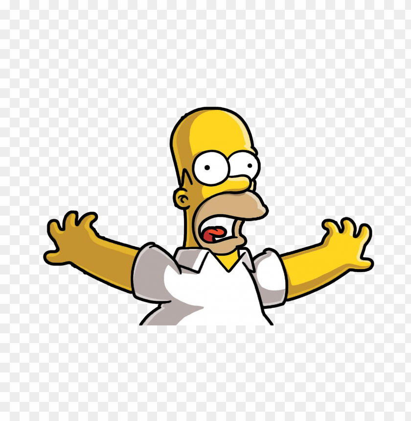 Free download | HD PNG homer simpson cheering with open arms clipart ...