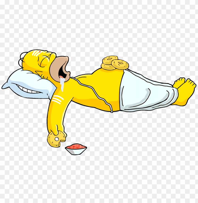 Free download | HD PNG homer simpson lying down in yellow outfit ...