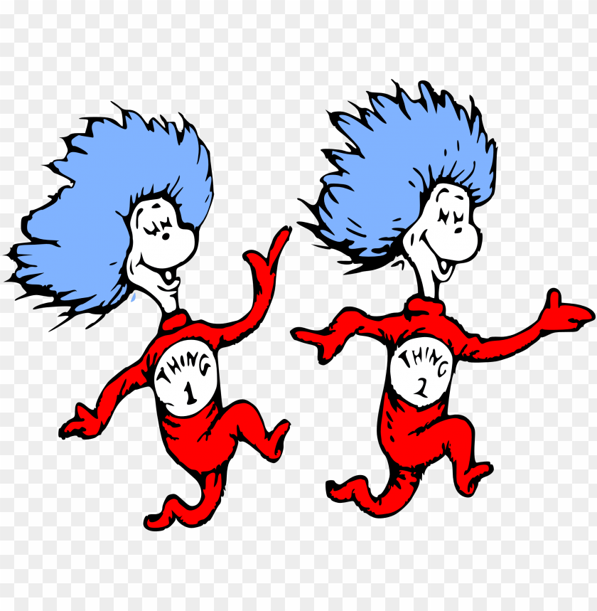 Free download | HD PNG dr seuss thing 1 and thing 2 character PNG ...