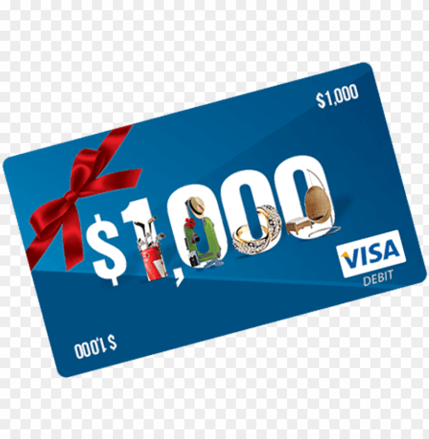 Free download | HD PNG how it works get a 1000 visa card PNG ...