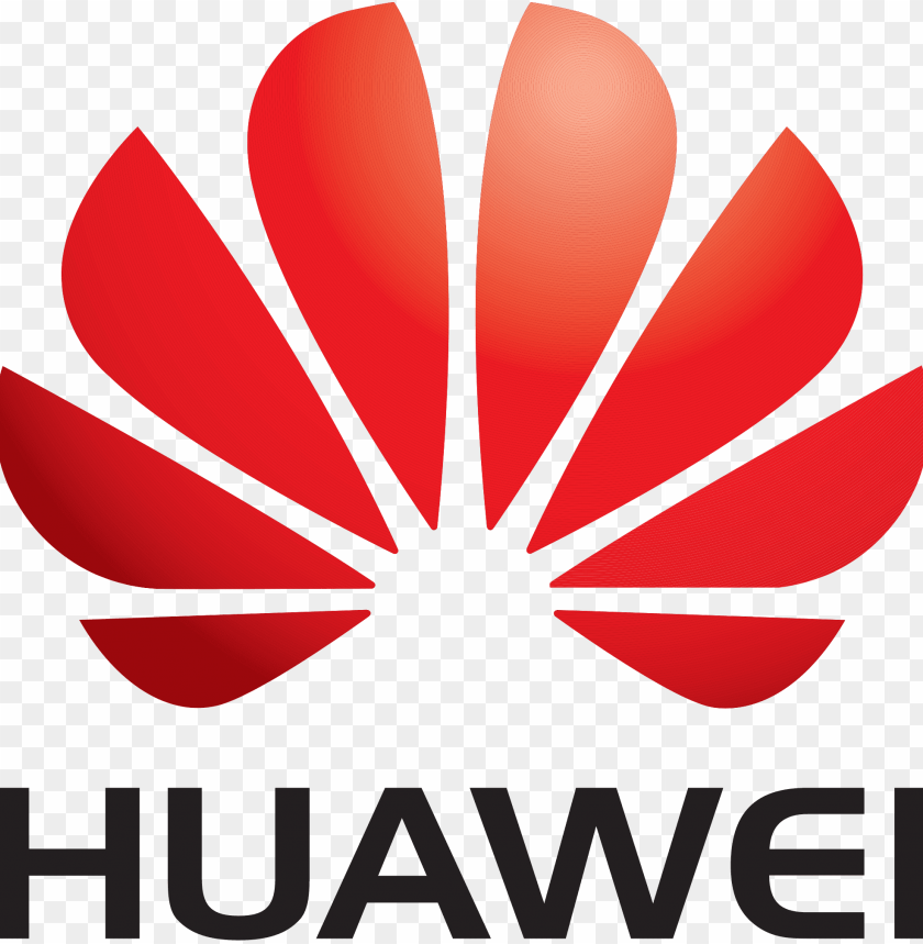 Free download | HD PNG huawei logo in red and white petal design | TOPpng