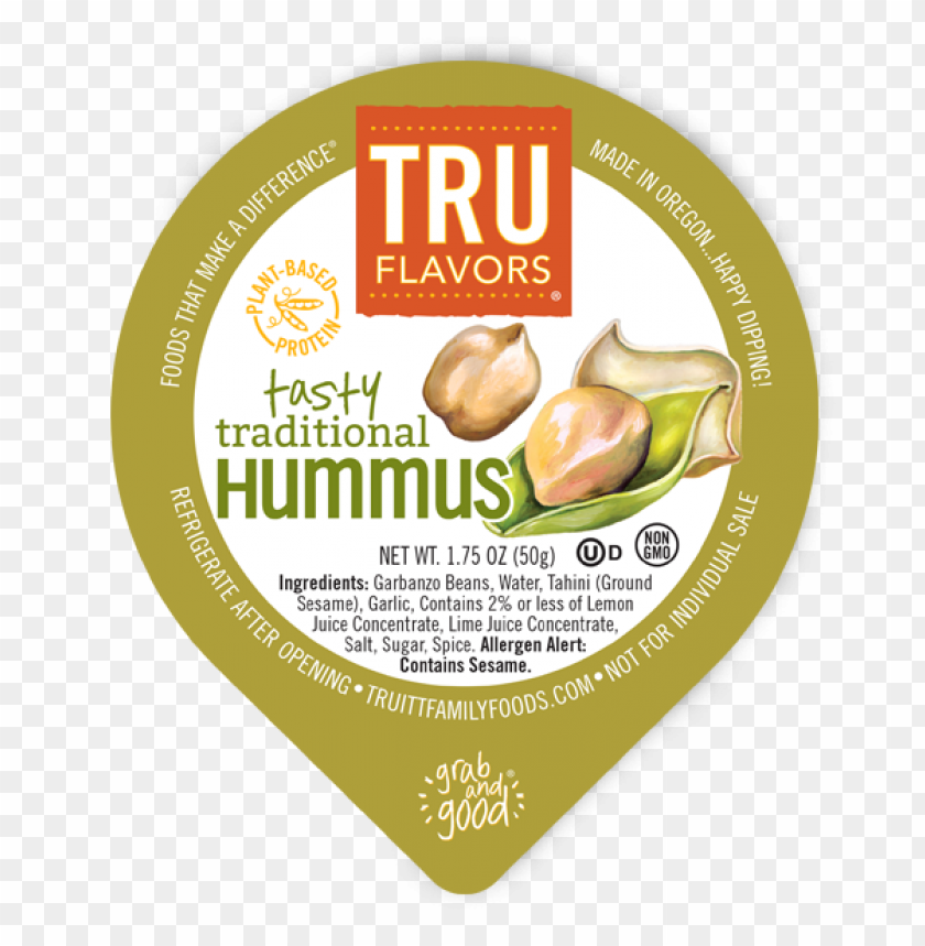 Free download | HD PNG tru flavors garlic hummus packaging - Image ID ...