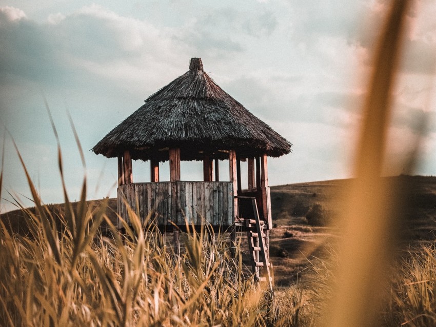 Free download | HD PNG hut building wooden grass 4k wallpaper | TOPpng