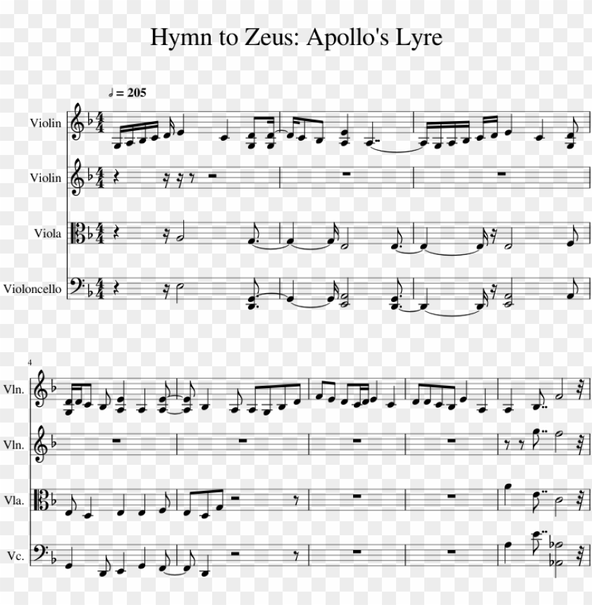 Free download | HD PNG hymn to zeus marvel fanfare sheet music PNG ...
