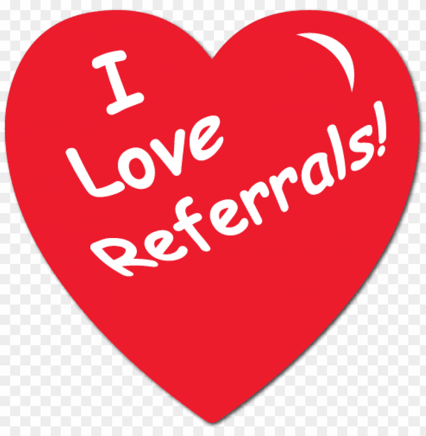 Free download | HD PNG i love referrals heart shape stickers love ...
